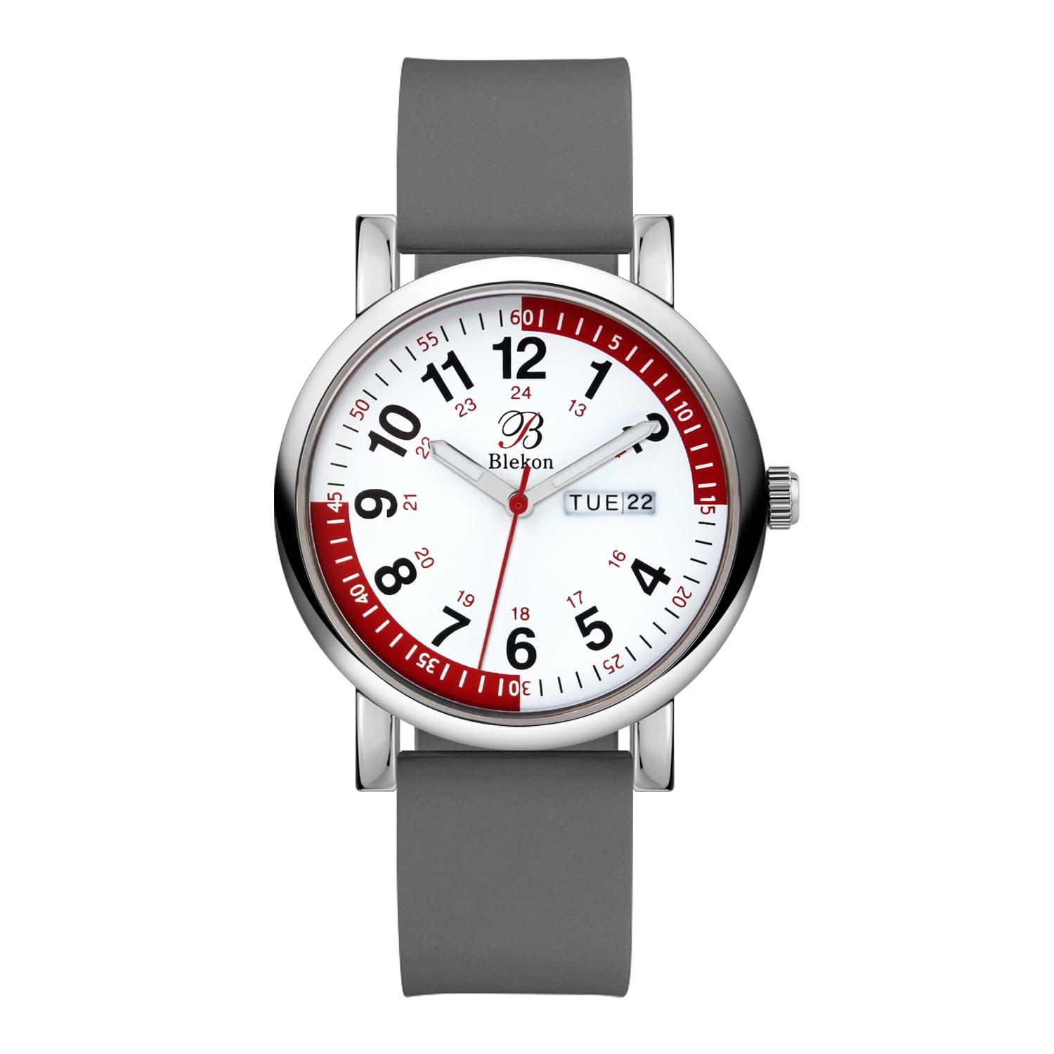 Blekon Original Nurse Watch - Medical Scrub Colors, Red Fifteen Minute ...