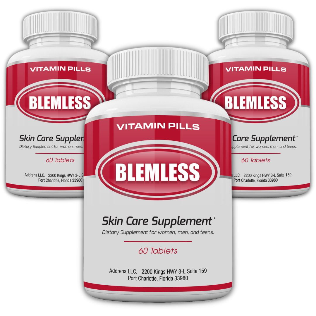 Blemless 3 Pack | Supplement options for grocery retail - Walmart ...