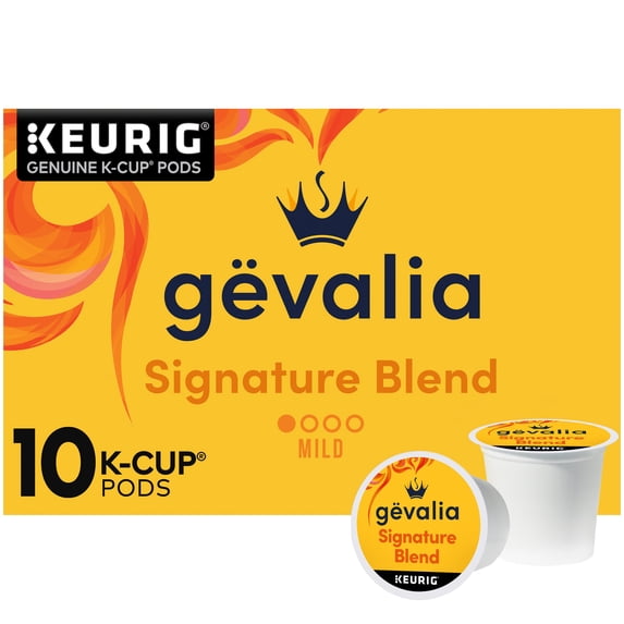 Blend Cup Coffee Pods Box Gevalia Signature 10 Count - Walmart.com