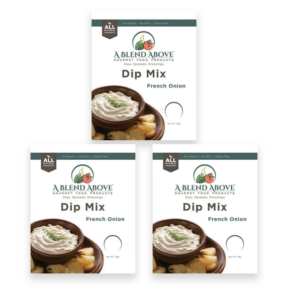 A Blend Above French DEF29 Onion Dip Mix, 1oz, (3 Pack), Gluten-Free ...