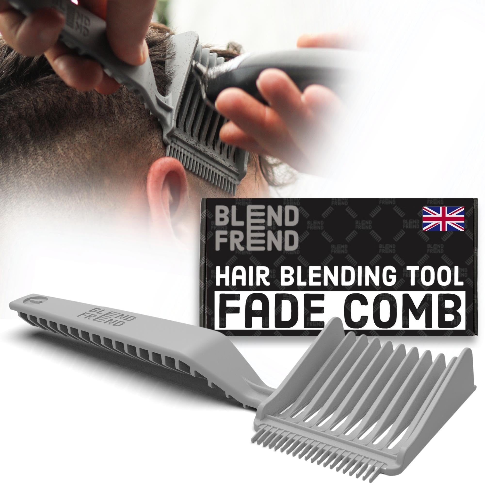 Blend Frend Hair Clipper Comb, Grade 1 (3mm), At-home Users, novice ...