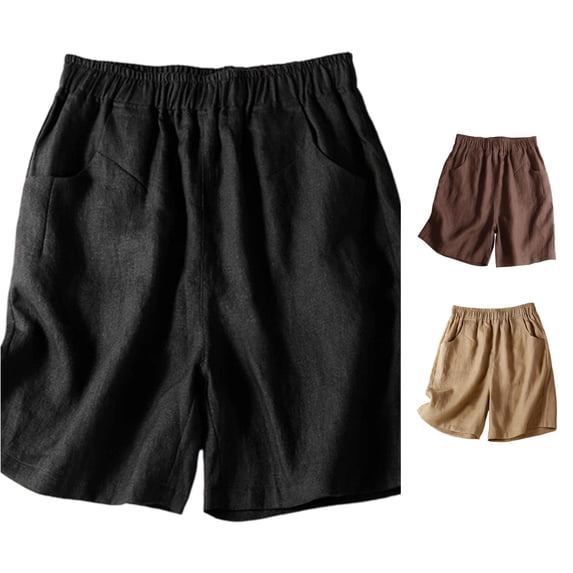 Blend Wide Leg Shorts Summer Casual Loose Fit Elastic Waist Comfortable ...