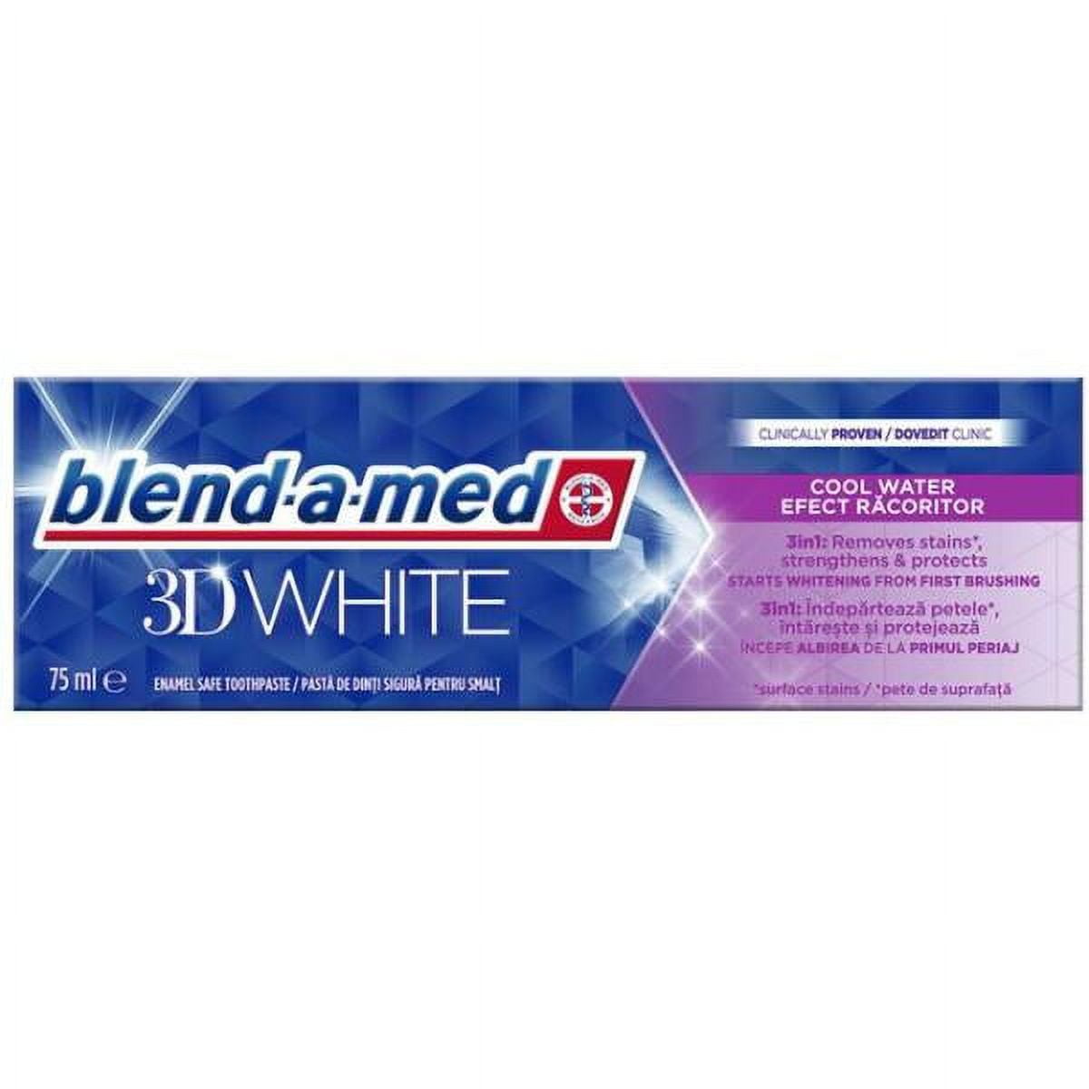 Blend-a-Med 3D WHITE Cool Water toothpaste 75ml - Walmart.com
