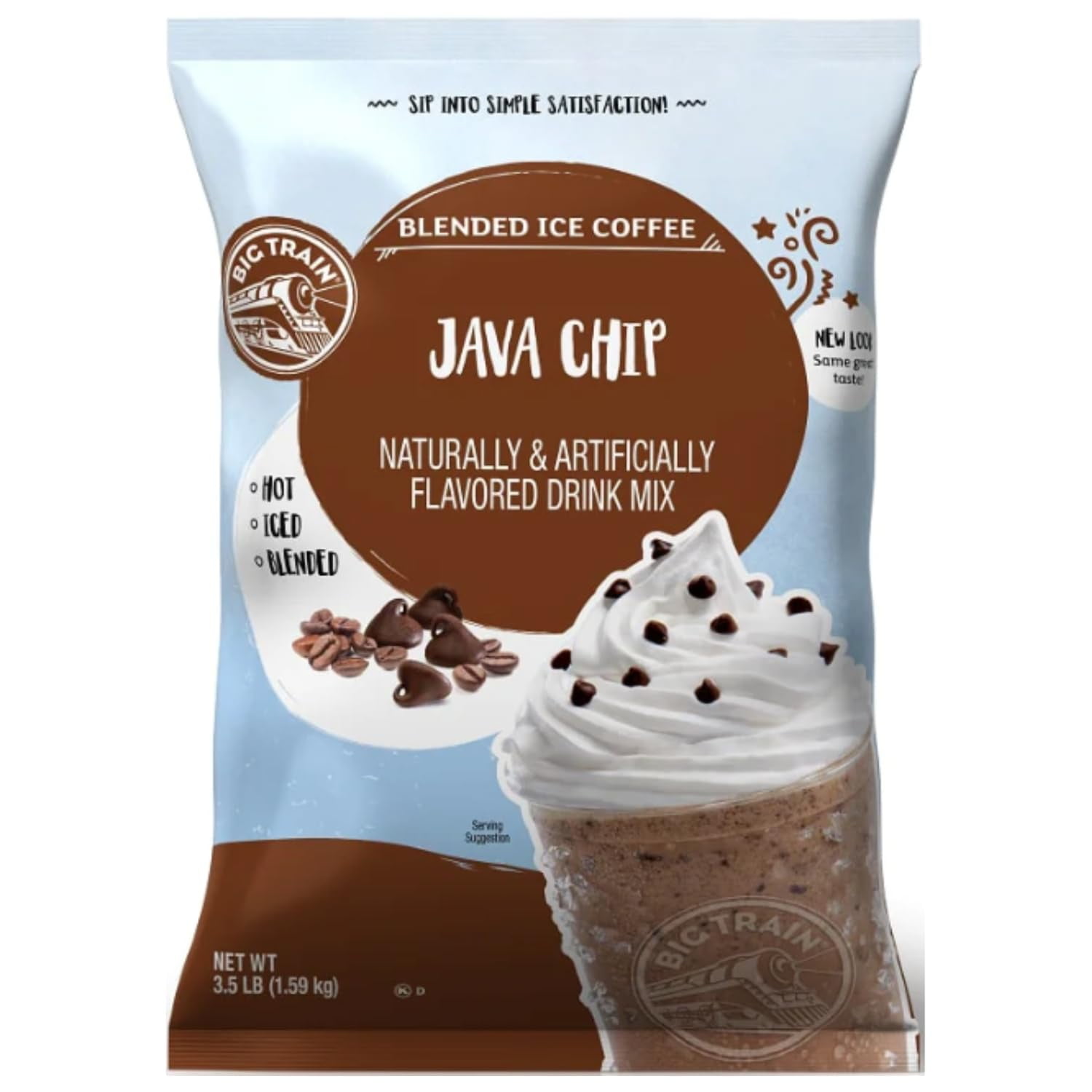 Blended Ice Coffee, Java Chip, 3.5 Pound, Powdered Instant Coffee Drink ...