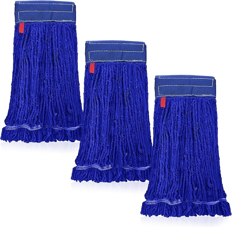Blended Loop End Heavy Duty Mop Head Replacement, Wet Mop Refills for ...
