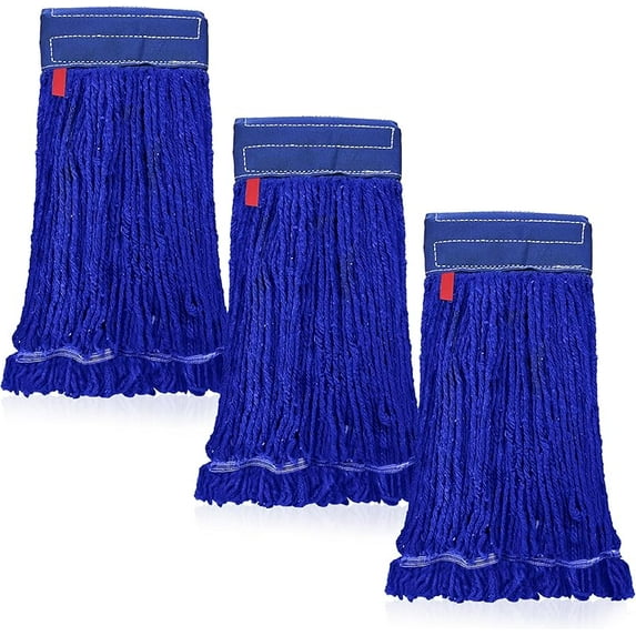 Blended Loop End Heavy Duty Mop Head Replacement, Wet Mop Refills for ...