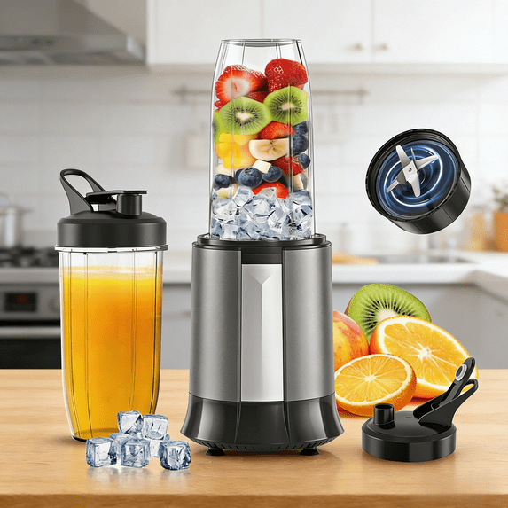 Blender 1300W 30000 RPM Professional 6 Blades Stainless Steel Portable ...