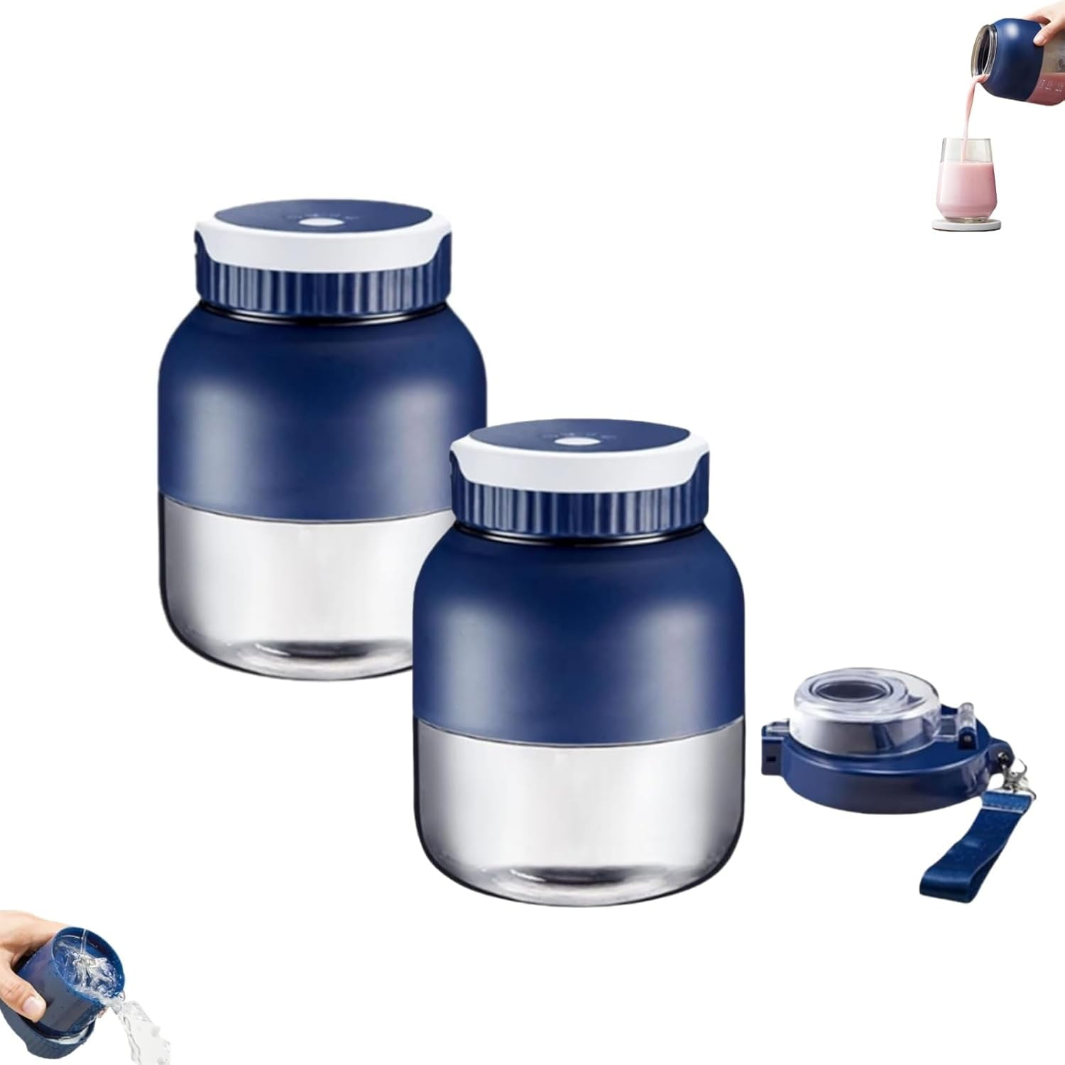 Blender, 500ml Hand Blender, Directly Squeezed, No Filter Required, USB ...