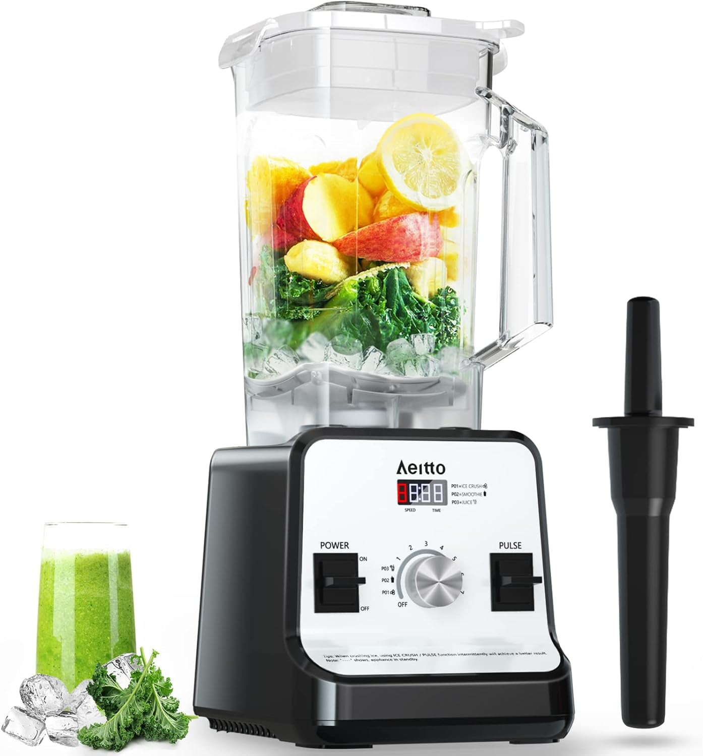 Blender, Blenders for Kitchen with 1500-Watt Motor, 68 Oz Large ...
