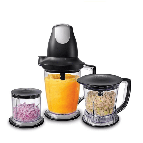 Blender/Food Processor with 450-Watt Base, 48oz Pitcher, 16oz Chopper ...