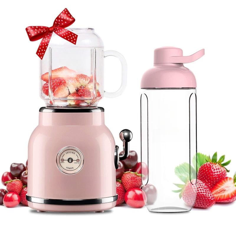 Blender, Personal Blender for Shakes , With 6 Sharp Blades, 21oz Travel ...