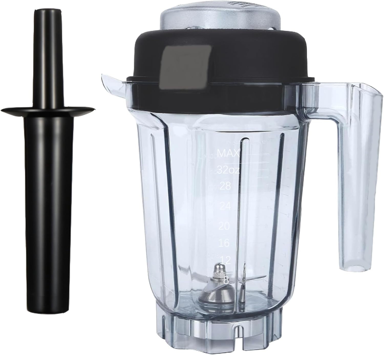 Blender Pitcher 32oz with Mini-Tamper, Dry Grains Container, Wet and ...