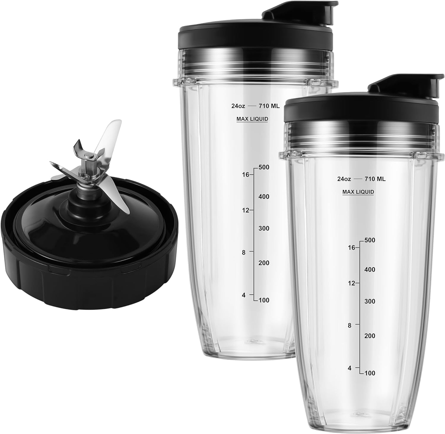 Blender Replacement Parts for , 24oz Cups with To-Go Lids, 7 Fins ...