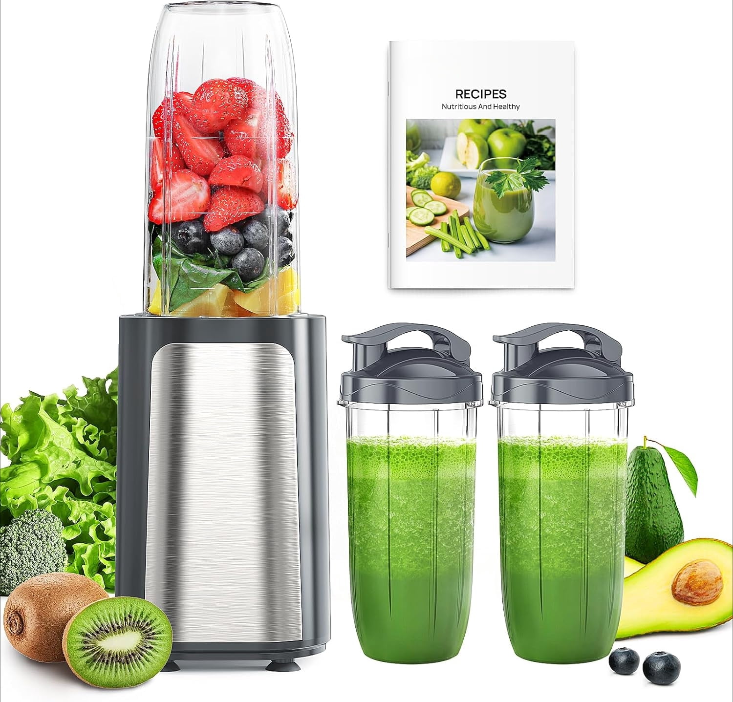 Blender for Smoothies, 14Pcs Personal Blender for Shake and Smoothies ...