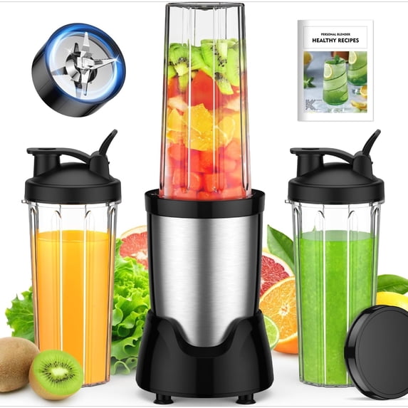 Blender for Smoothies,Personal Blender for Shakes and Smoothies with 3 ...