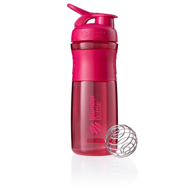 BlenderBottle 28oz SportMixer Tritan Grip Shaker Cup Pink - Walmart.com