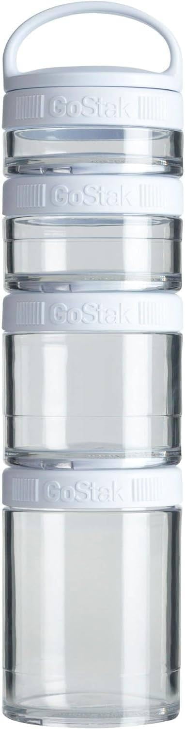 BlenderBottle GoStak Food Storage Containers for Protein Powder, Healthy Snacks, and Portion ...