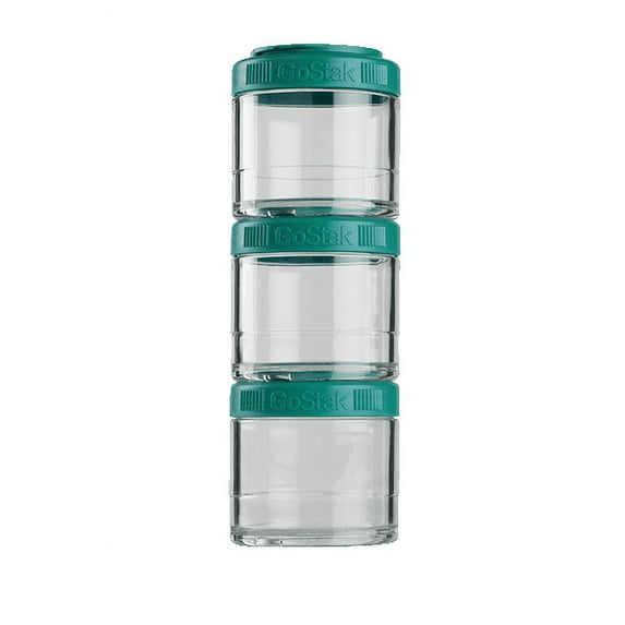 BlenderBottle GoStak Mini Snack Containers 100cc 3pk Teal - Walmart.com