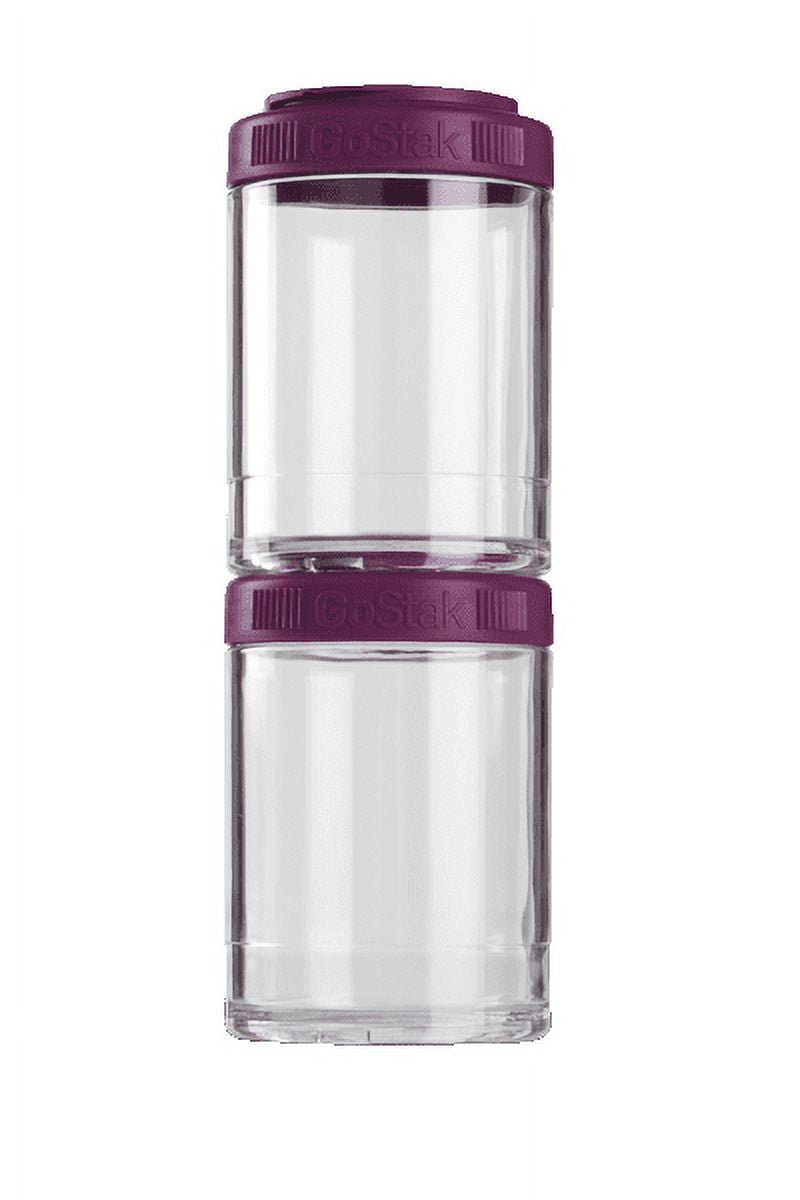 BlenderBottle GoStak Snacking Mini Containers 150cc 2pk Plum - Walmart.com