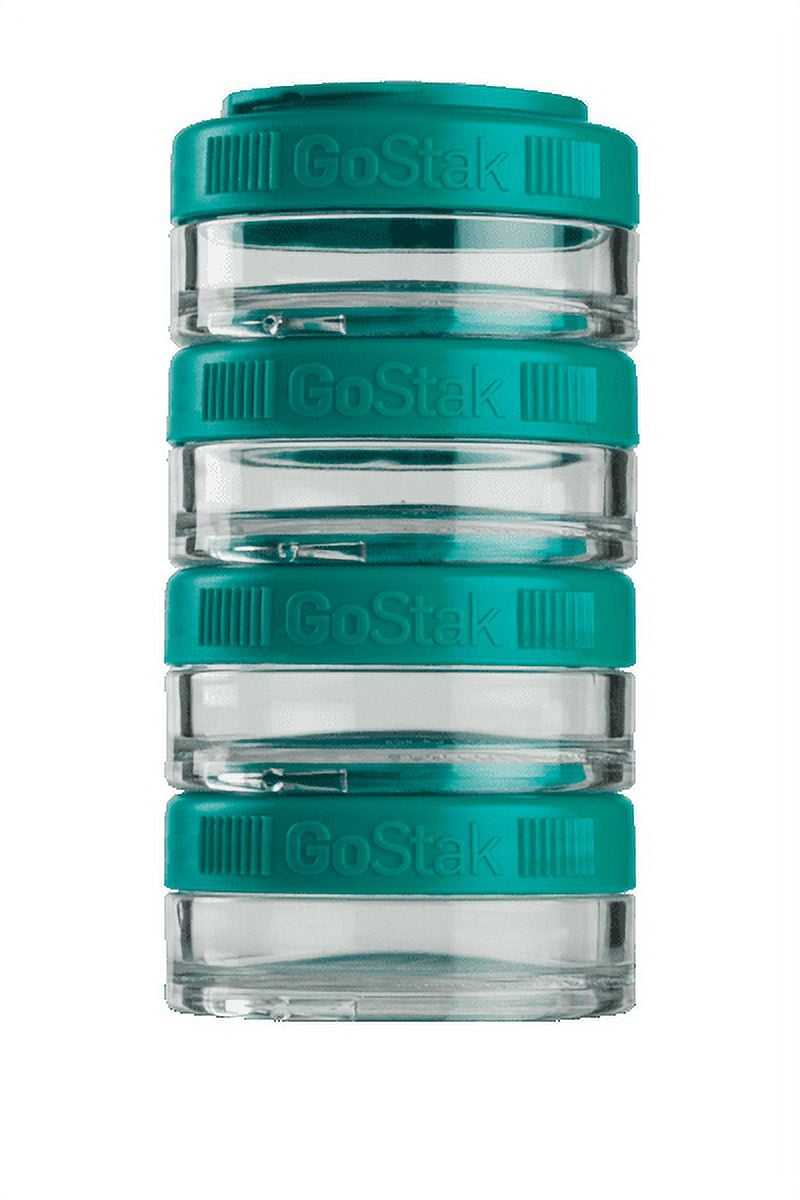 BlenderBottle GoStak Snacking Mini Containers 40cc 4pk Teal - Walmart.com