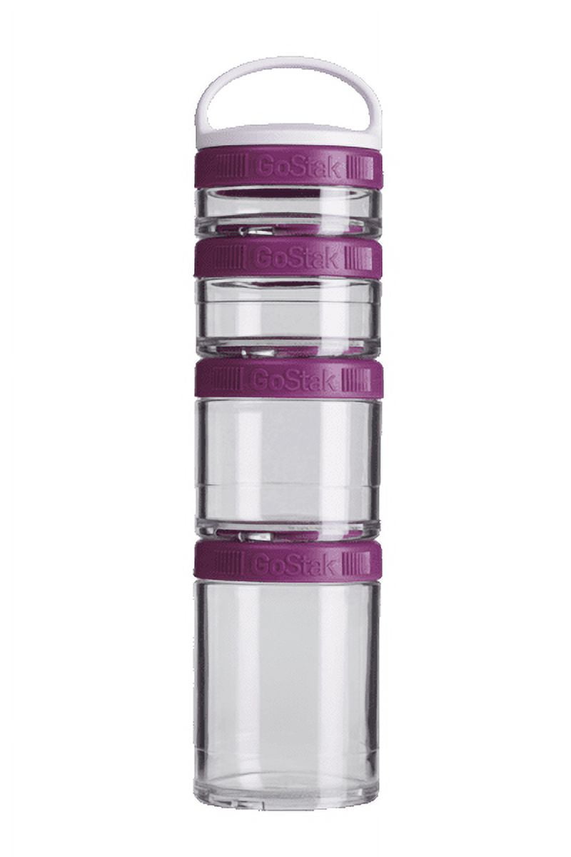 BlenderBottle GoStak Snacking Mini Containers Starter 4pk, Plum ...
