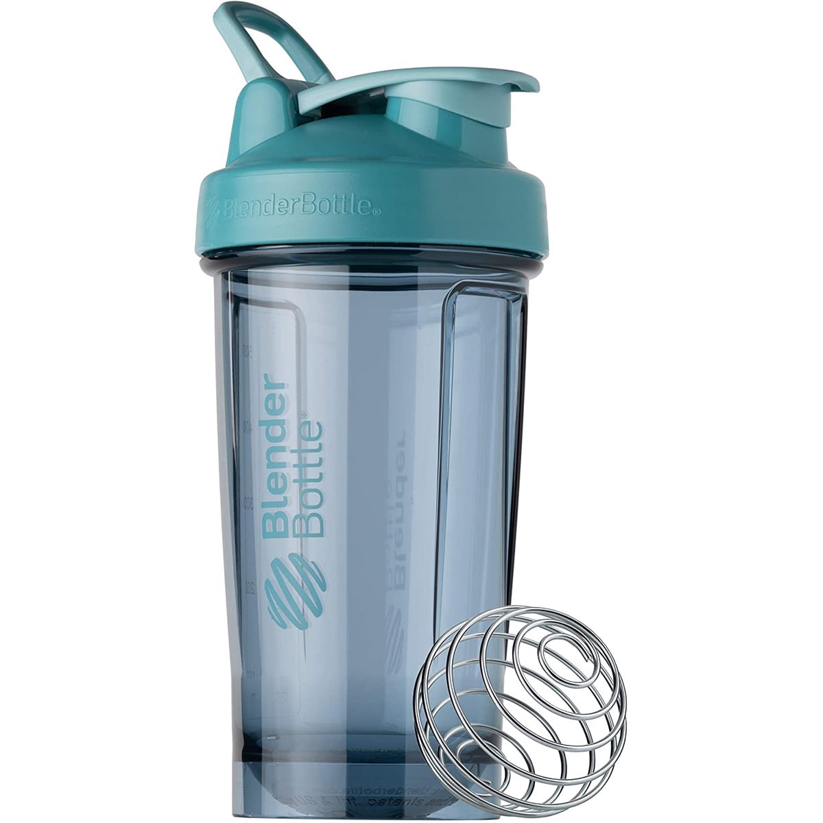 BlenderBottle Pro Series 24 Oz Protein Blender Shaker Cup, Cerulean ...