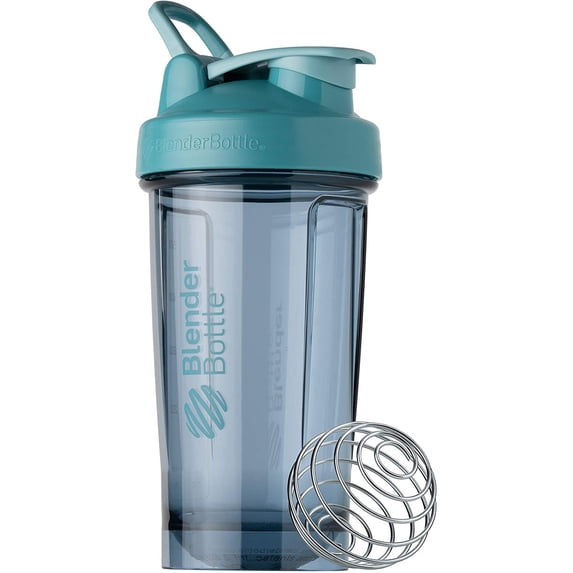 BlenderBottle Pro Series 28 Oz Cerulean Blue Shaker Cup with Flip-Top ...