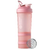 BlenderBottle ProStak 22 Oz Protein Shake Mixer, Rose Pink Shaker Cup ...