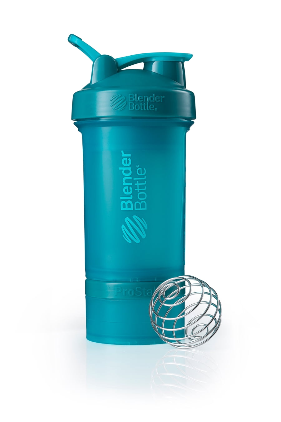 BlenderBottle ProStak 22 oz Teal Shaker Cup with Wide Mouth and Flip ...