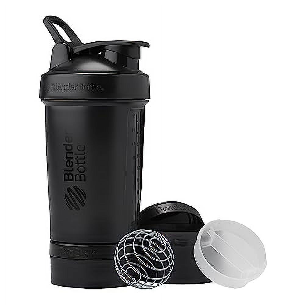 BlenderBottle Shaker Bottle with Pill Organizer and Storage for Protein ...
