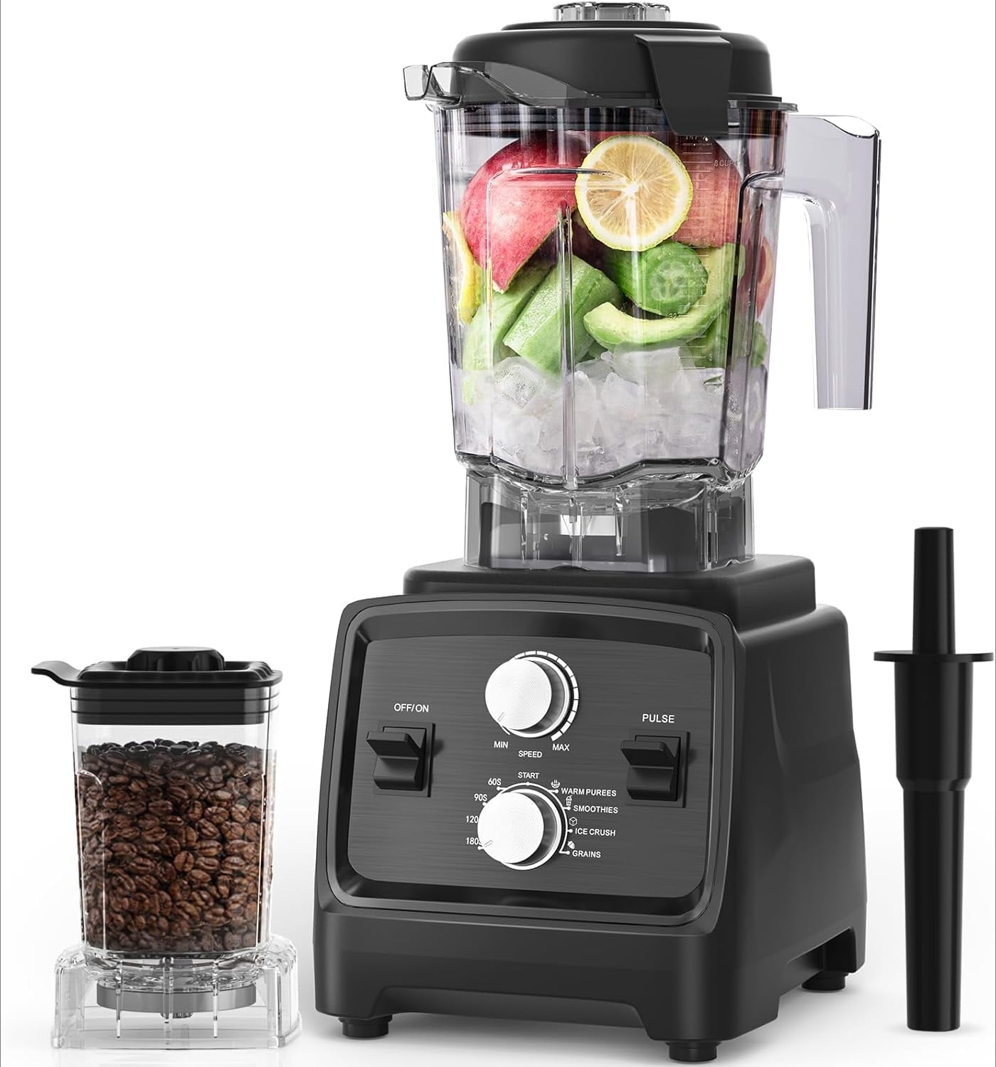 Blenders for Kitchen with 1800W Motor, 68Oz. Large Capacity, 2-in-1 ...