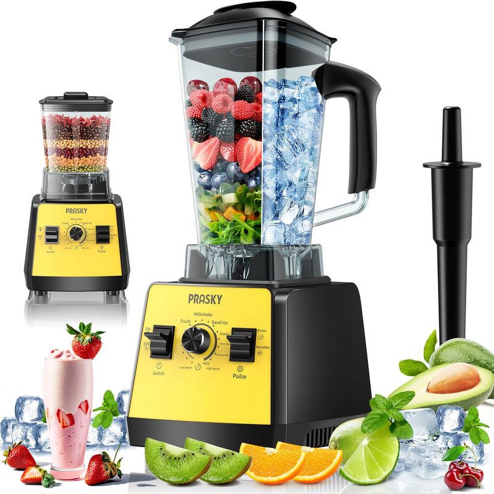 Blenders for Kitchen, 75Oz Large Capacity Blender & Grinder Combo - 2 ...