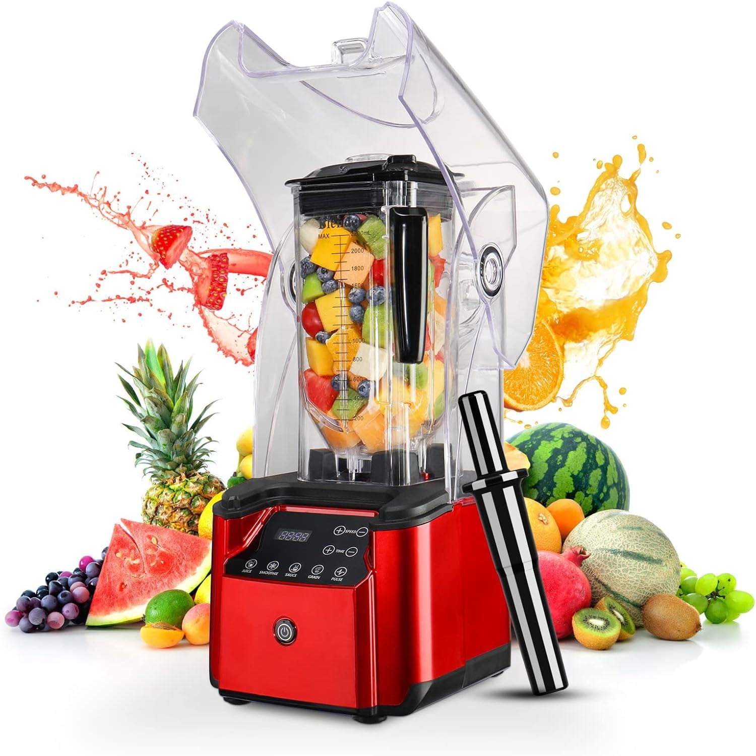 Blenders for Kitchen,2200W High Speed Professional Countertop Blender ...
