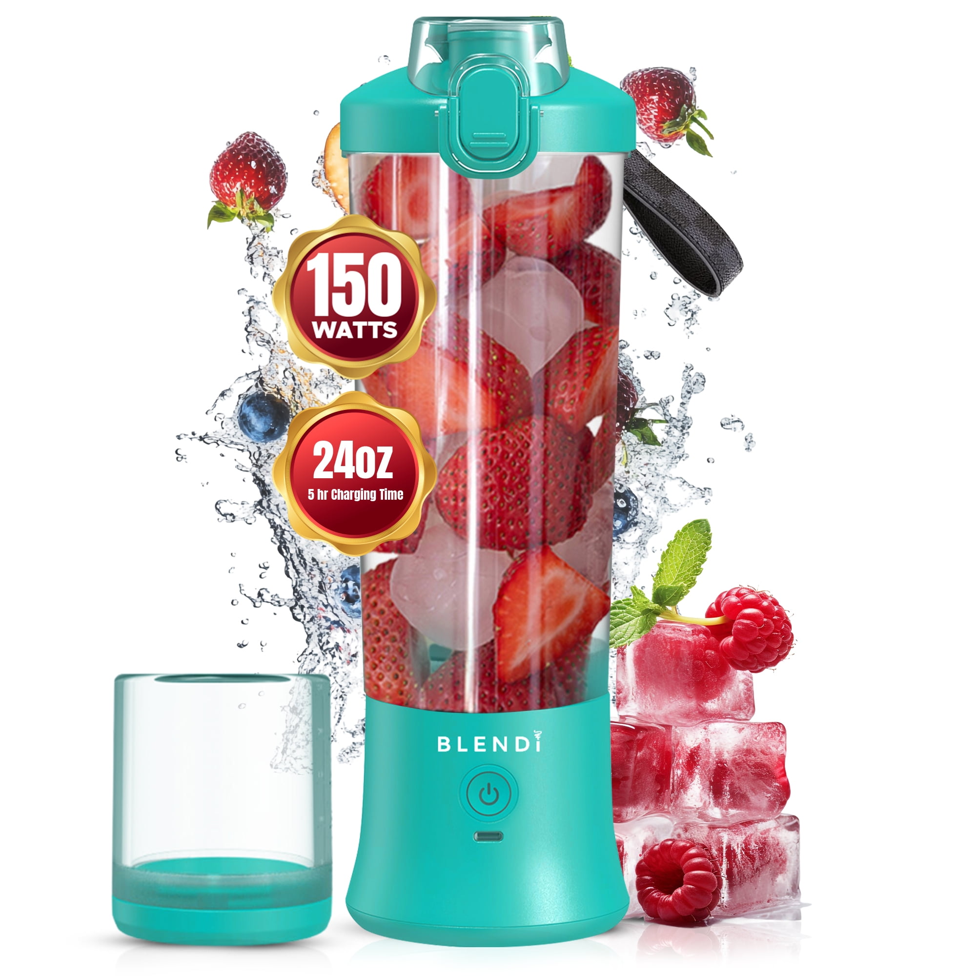 Blendi X 24 oz BPA-Free Rechargable Portable Blender, Mint - Walmart.com