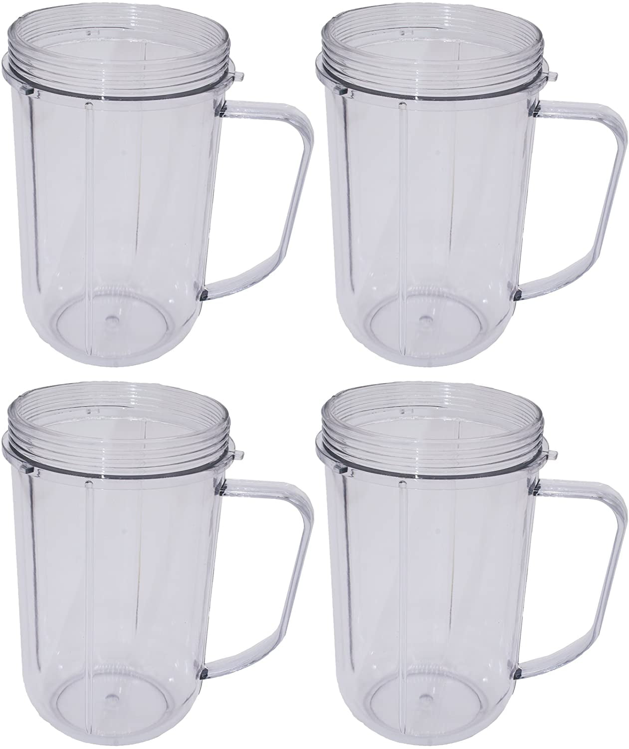 Blendin 4 Pack 16 Ounce Party Mugs Cups,Compatible with Magic Bullet ...