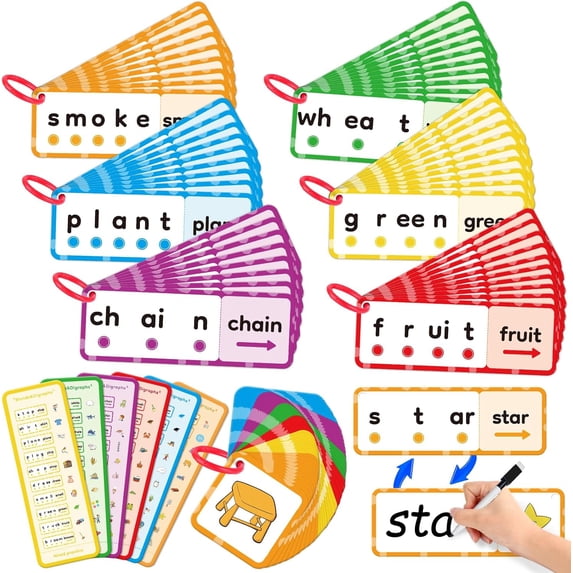 Blends & Digraphs Cards, Phonics Games, Learn to Read, Speech Toys ...