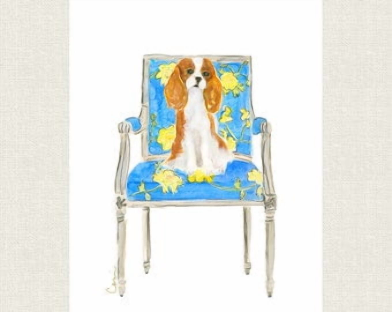 Blenheim Cavalier King Charles Spaniel Poster Dog Lover Gift , Poster ...