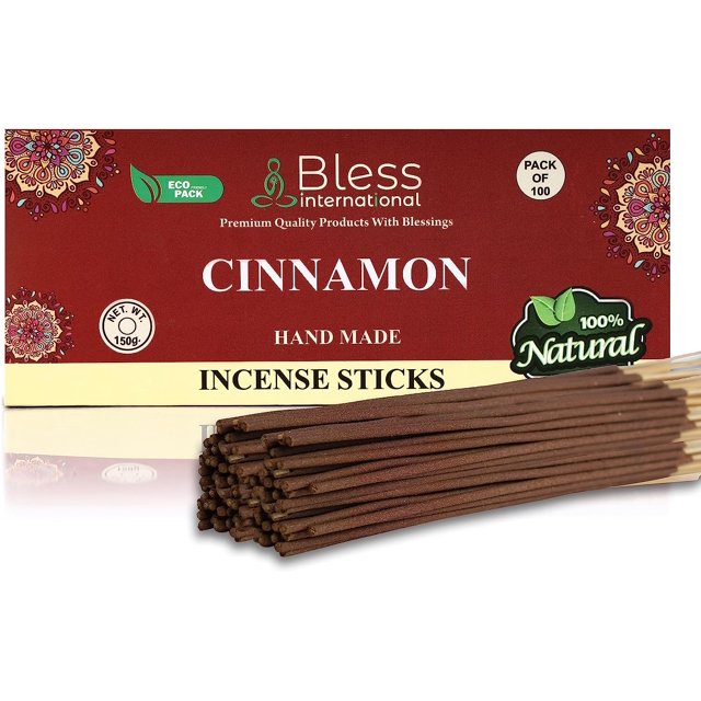 Bless-CINNAMON-Incense-Sticks 100%-Natural-Handmade-Hand-Dipped-Incense ...