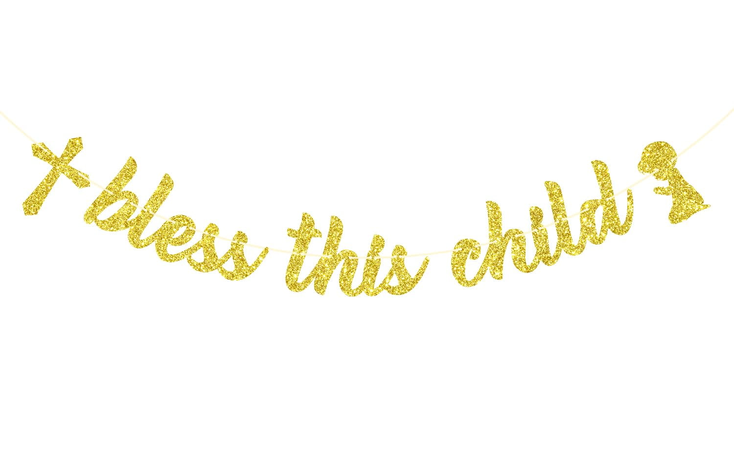 Bless This Child AJH3 Banner, Baby First Communion Banner, God Bless ...