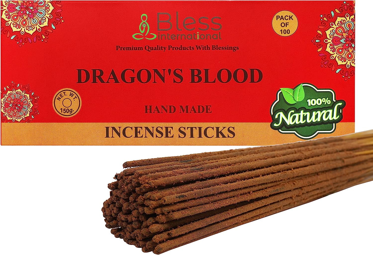 Bless-Dragons-Blood-Incense-Sticks 100%-Natural-Handmade-Hand-Dipped ...