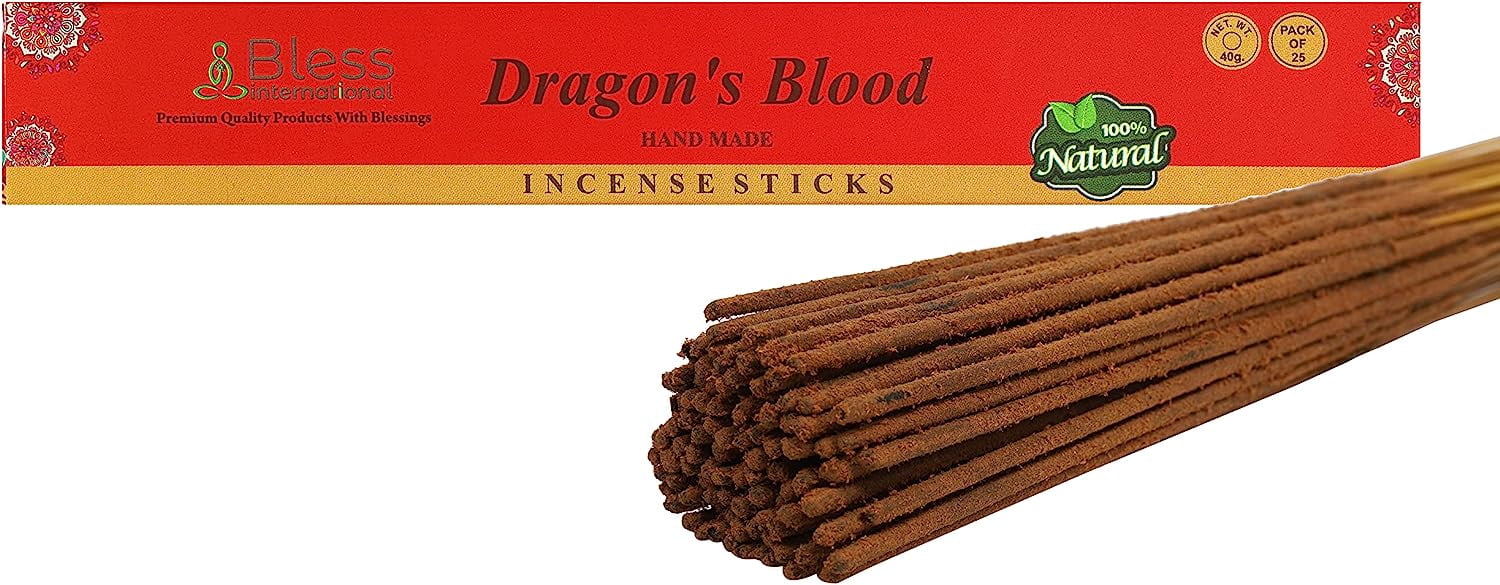 Bless-Dragons-Blood-Incense-Sticks 100%-Natural-Handmade-Hand-Dipped ...
