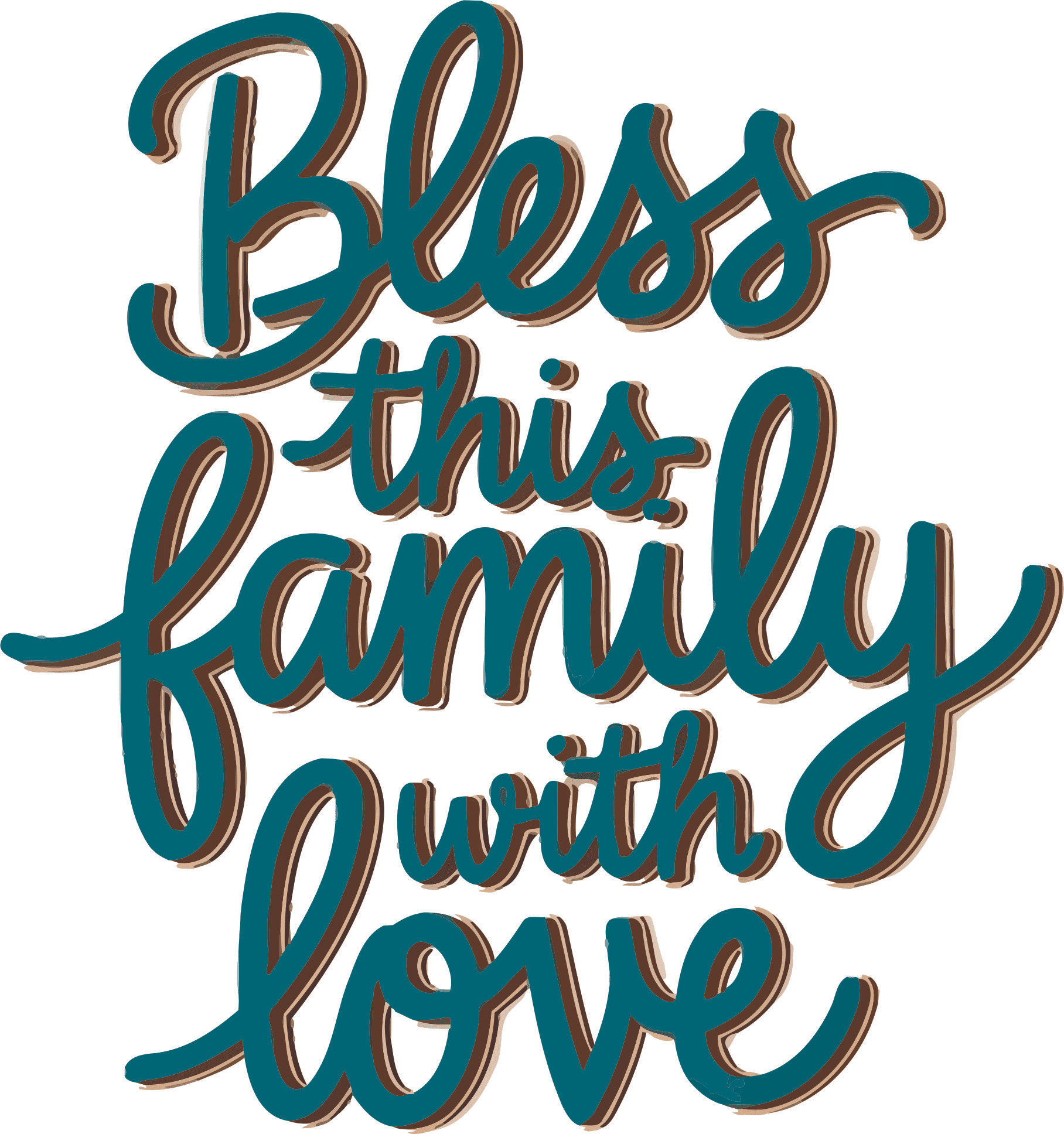 Bless This Family With Love Positive Mantra Motivation Life Inspiration ...