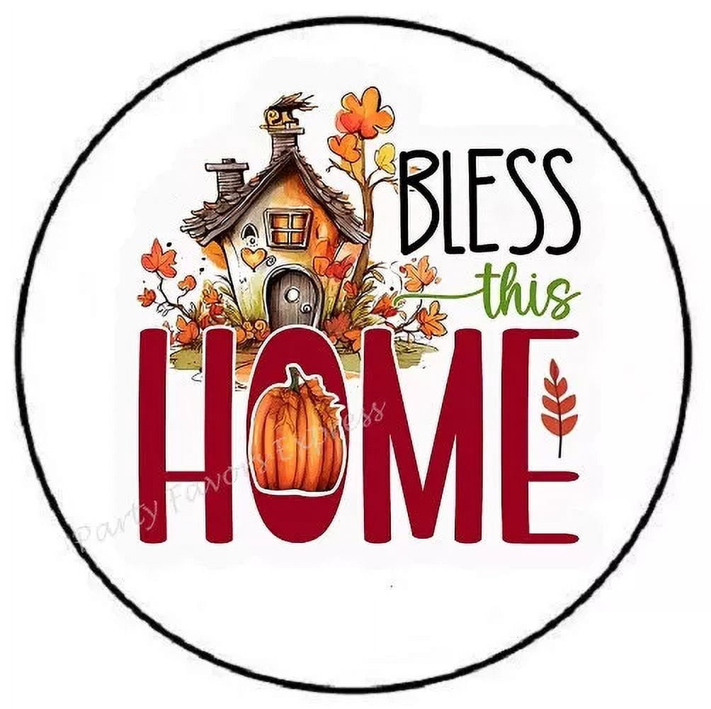 Bless This Home Thaksgiving Fall Sticker Party Favors Sticker Envelope ...