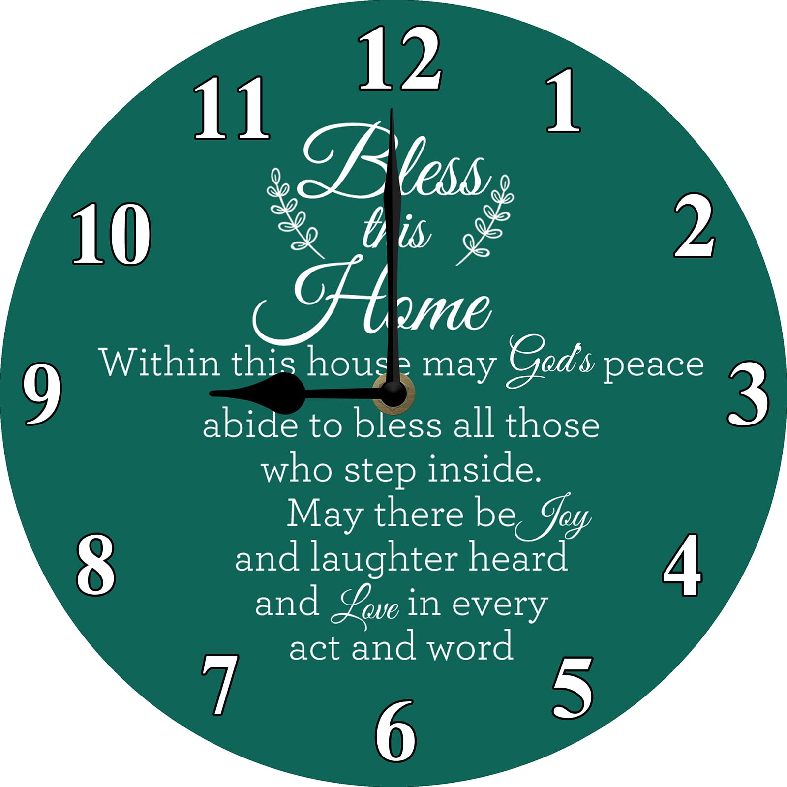 Bless This Home Wall Clock, House Blessing Clock for Family Room ...