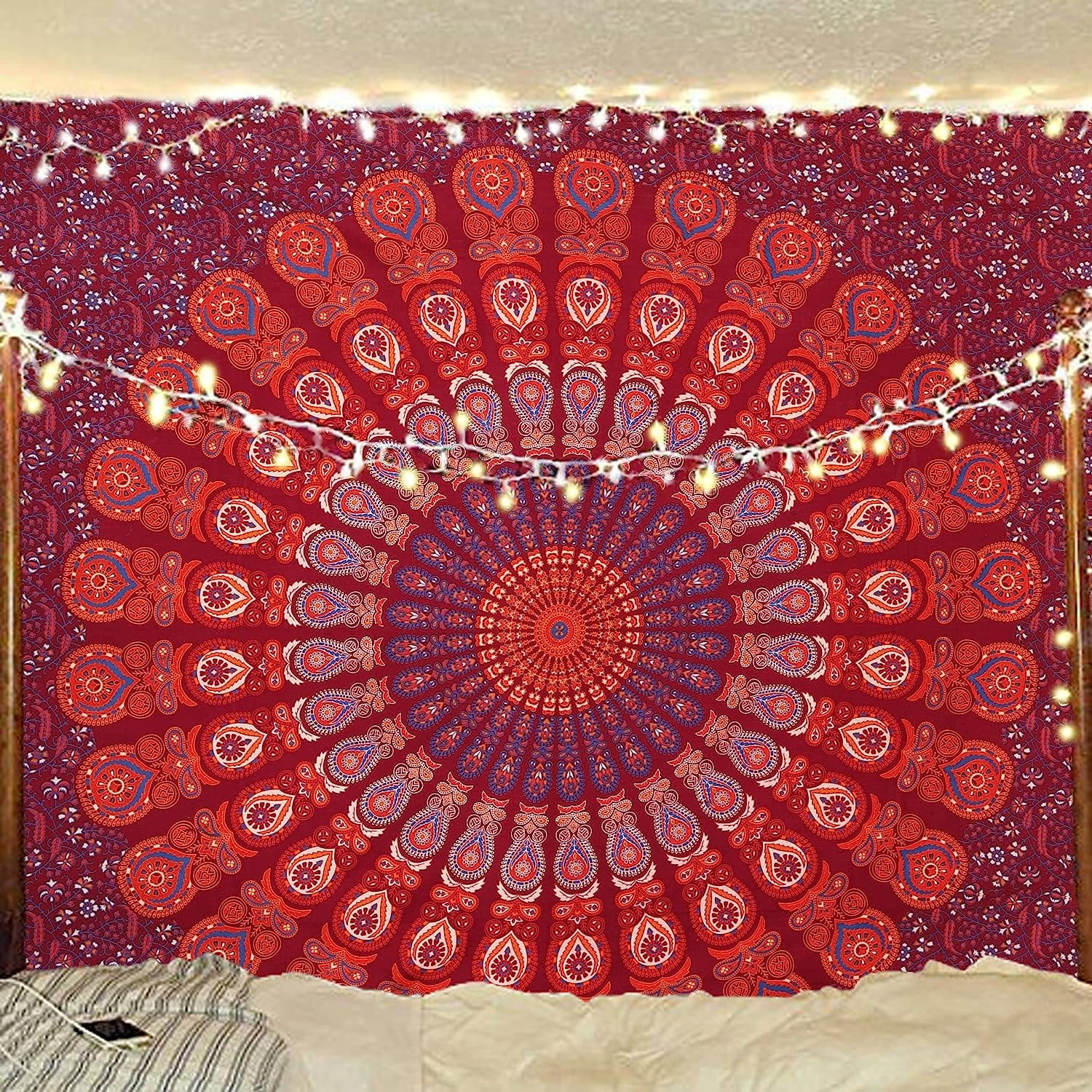 Bless International Indian hippie Bohemian Psychedelic Golden Blue ...