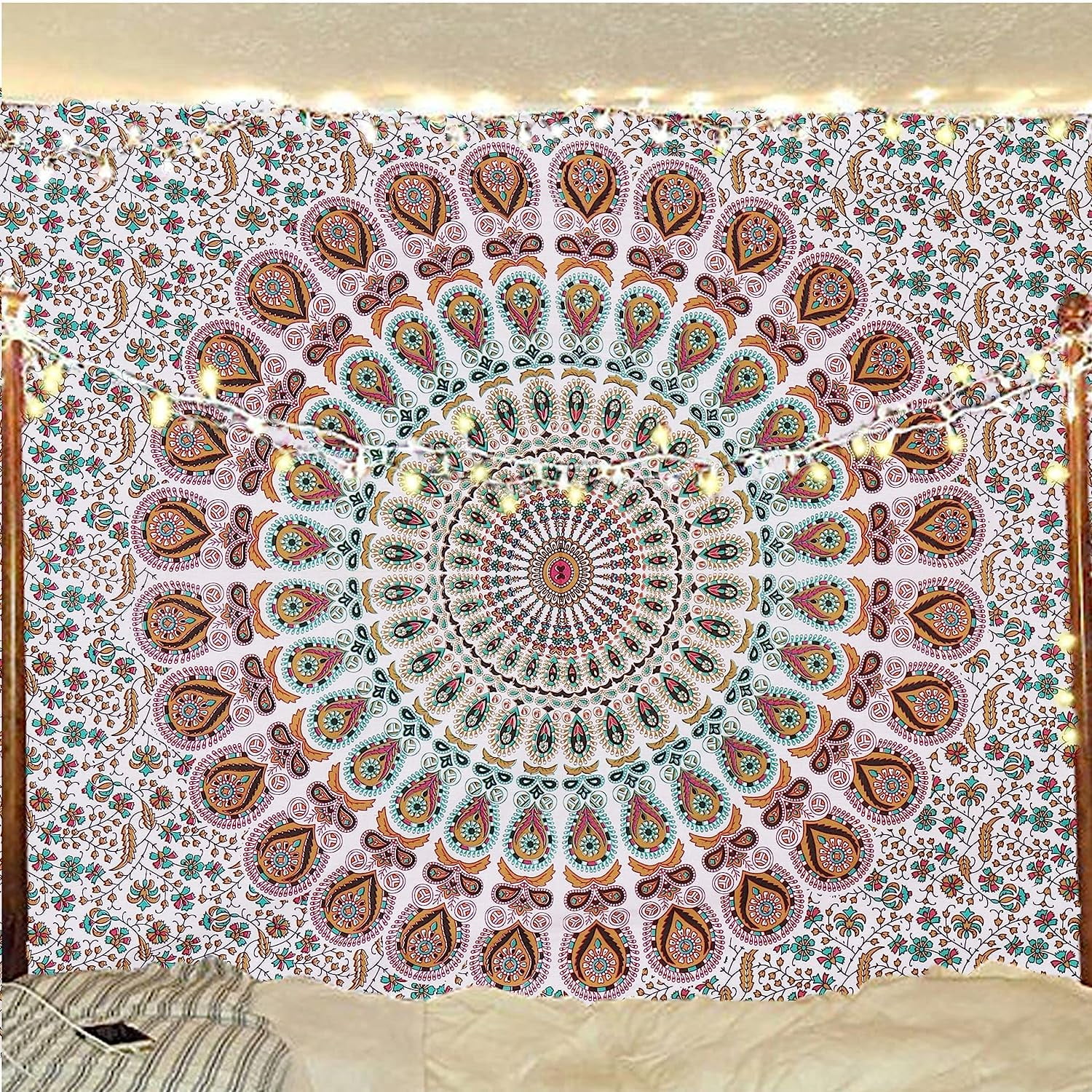 Bless International Indian hippie Bohemian Psychedelic Golden Blue ...