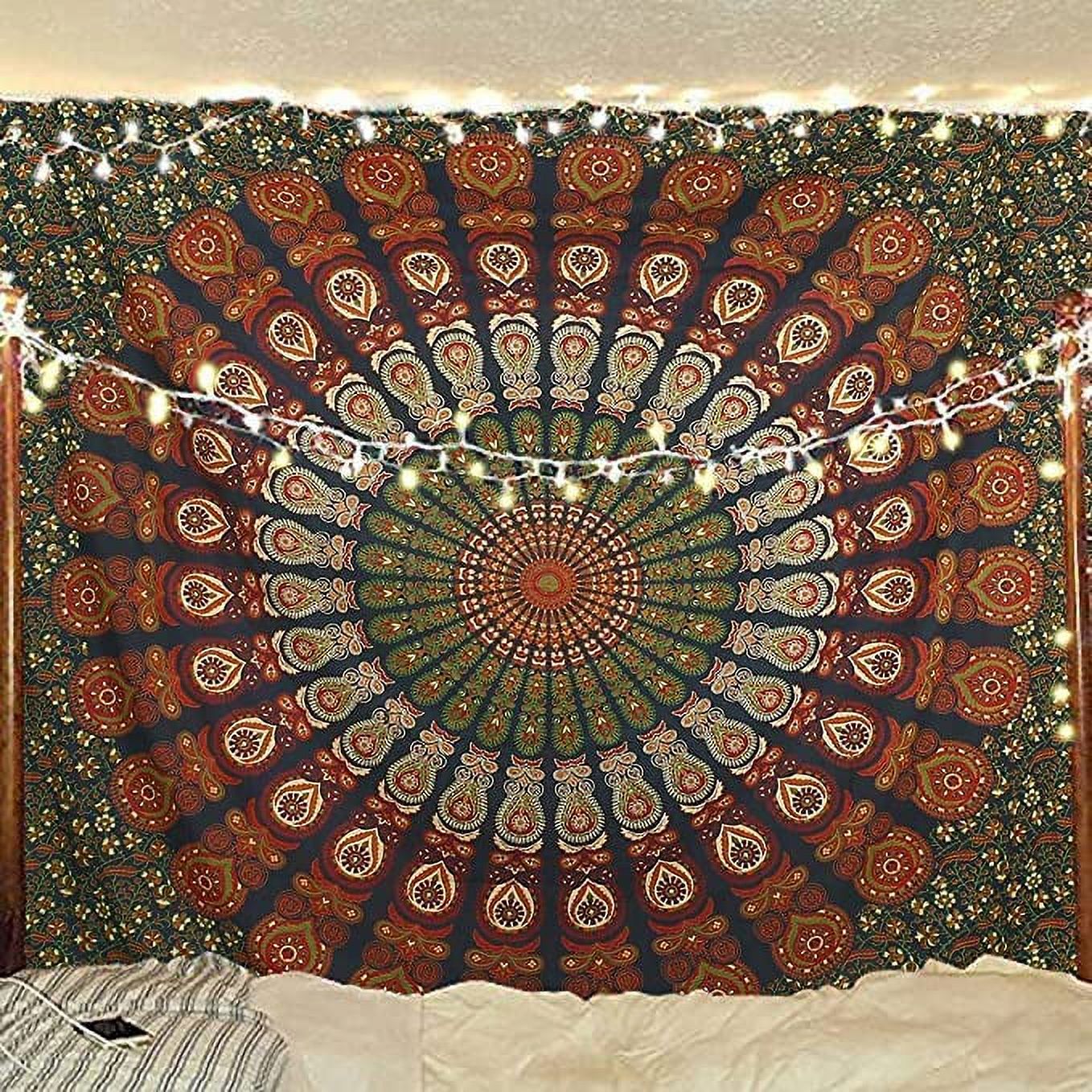 Bohemian Tapestry Wall Hanging, Mandala Floral Medallion Hippie ...
