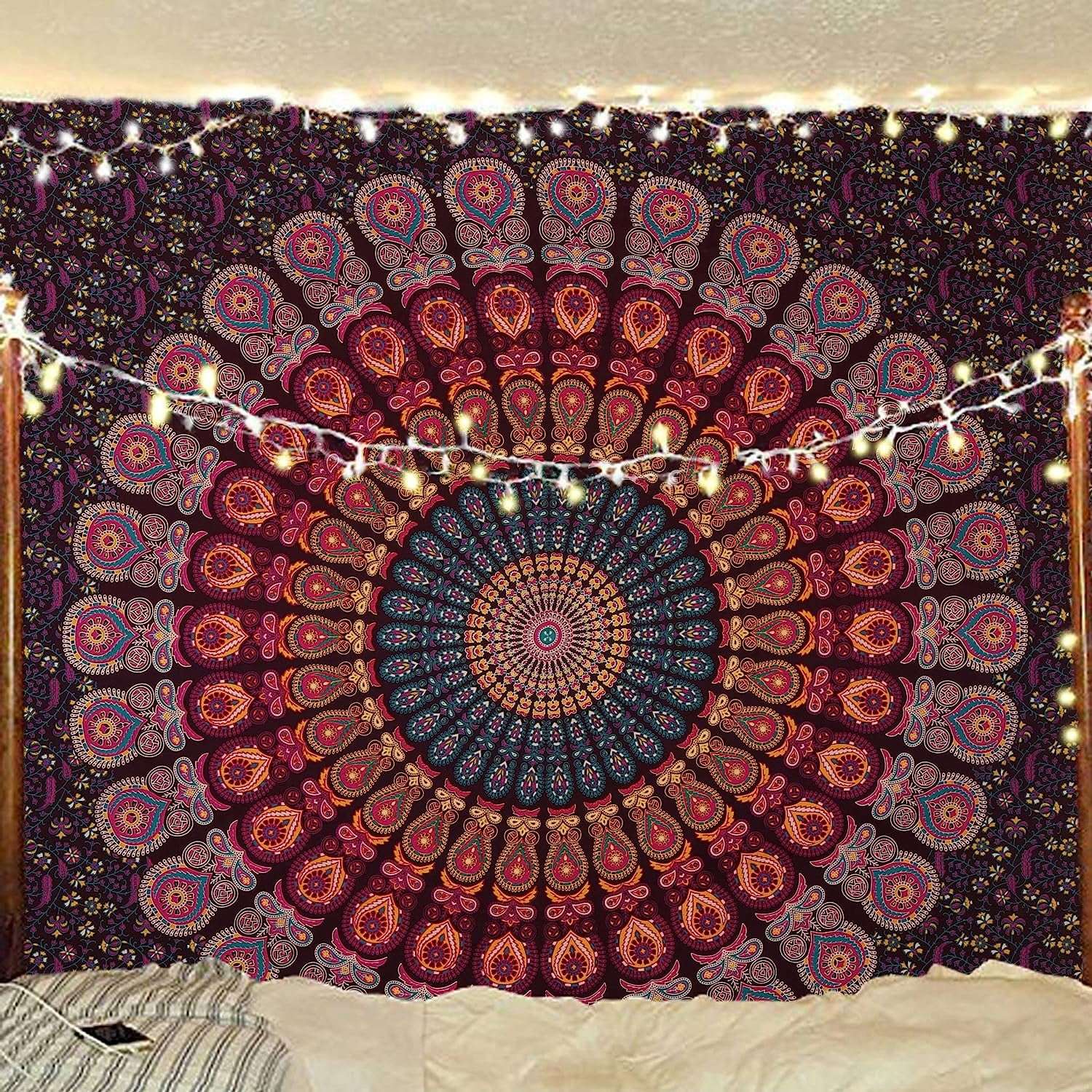 Bless International Indian hippie Bohemian Psychedelic Golden Blue ...