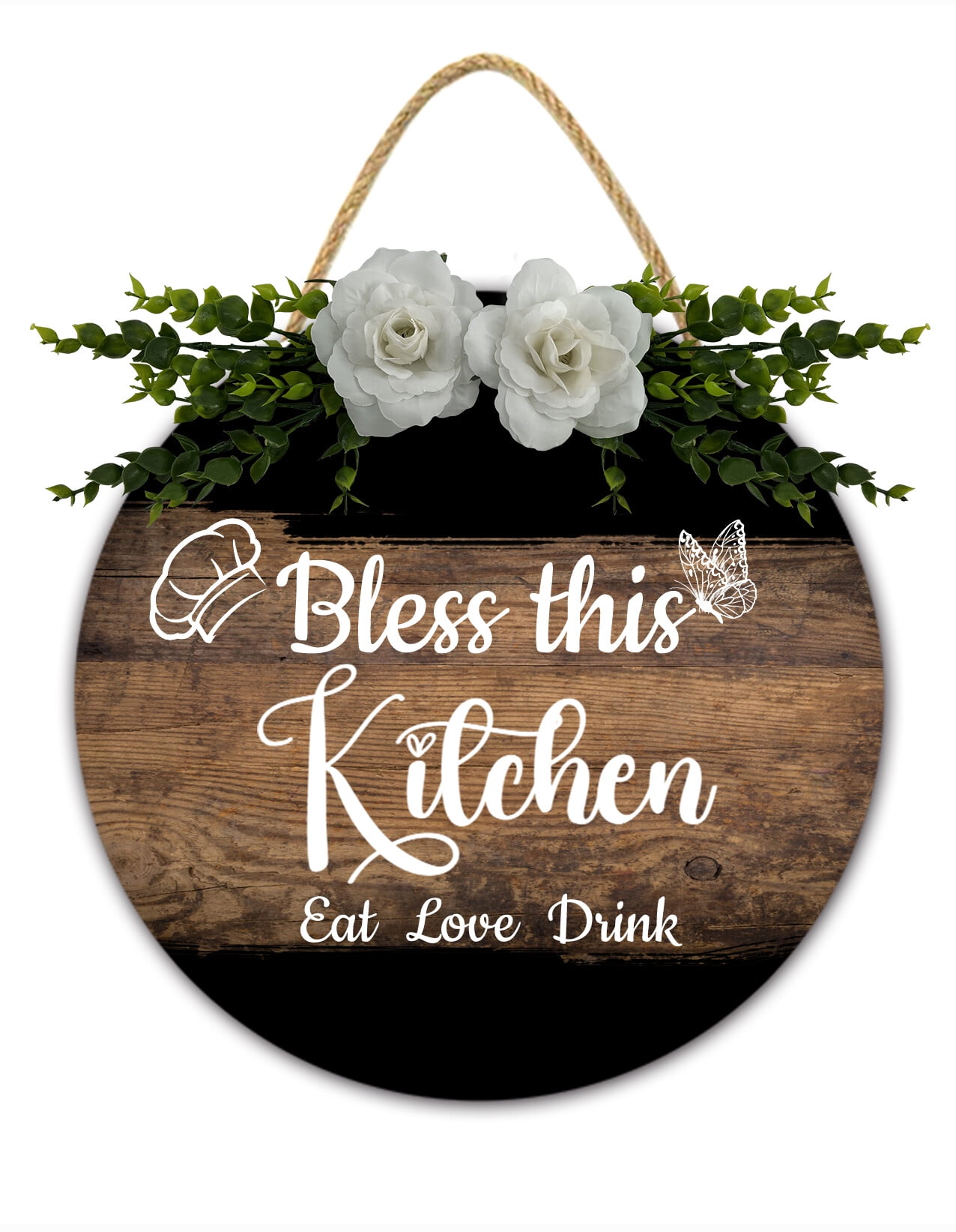 Bless This Kitchen And All Who Enter Sign, Farmhouse Kitchen ...
