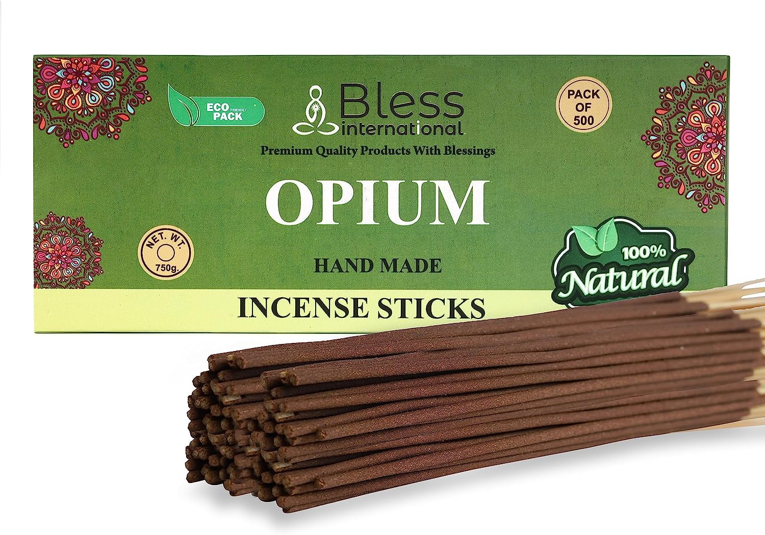 Bless-OPIUM-Incense-Sticks 100%-Natural-Handmade-Hand-Dipped-Incense ...